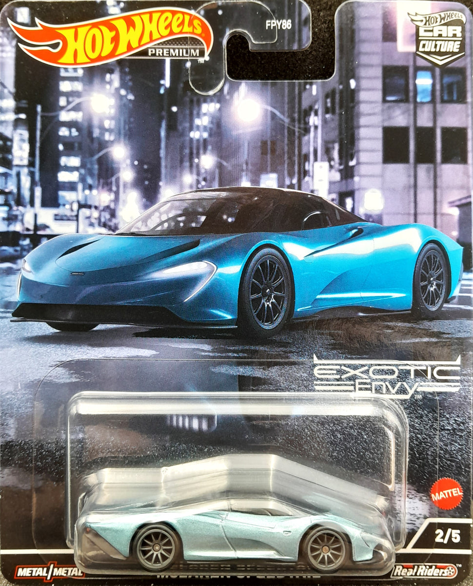 Hot Wheels 2022 McLaren Speedtail Light Blue Exotic Envy Car Culture 2 ...