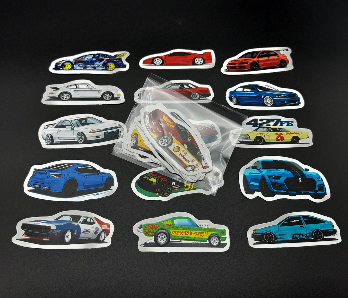 Explorafind Sports Car Lover Sticker Pack