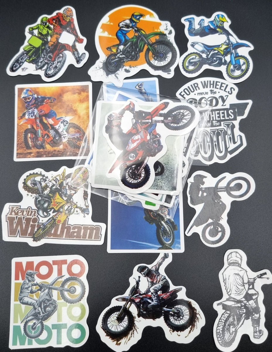 Explorafind Motorcross Lover Sticker Pack